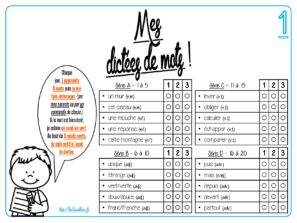 Cycle 3-Les dictées de mots - laclassebleue, site de partage de ...