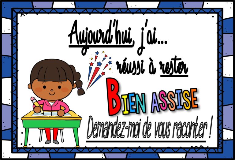 La gestion du comportement-Les billets positifs (Version 2019 ...