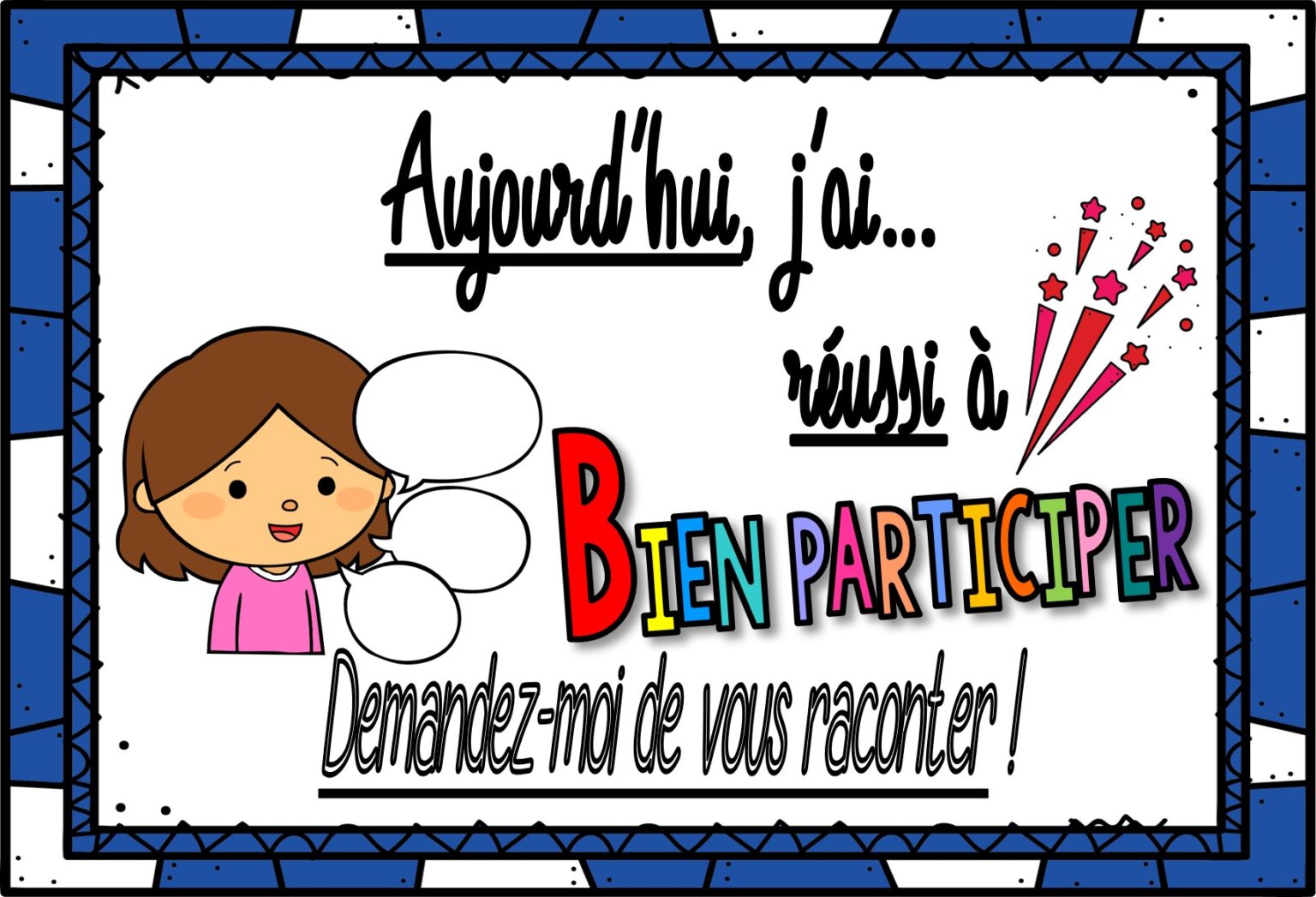 La gestion du comportement-Les billets positifs (Version 2019 ...