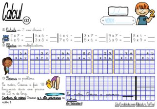CE2-Calcul-La multiplication posée (Multiplicateur à 2 chiffres ...