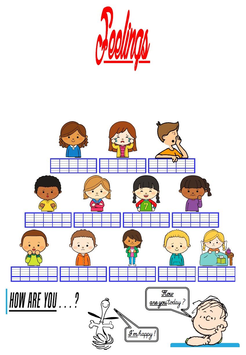 Cycle 3-Anglais-Les émotions - laclassebleue, site de partage de ...